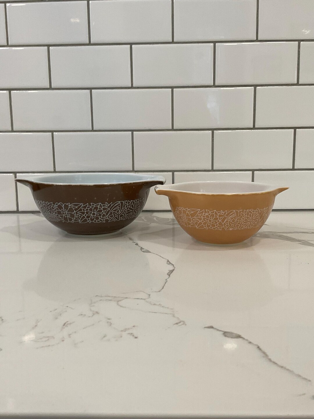 Pyrex Woodland 441 & 442 Nesting Mixing Bowls – Set of 2 - Etsy