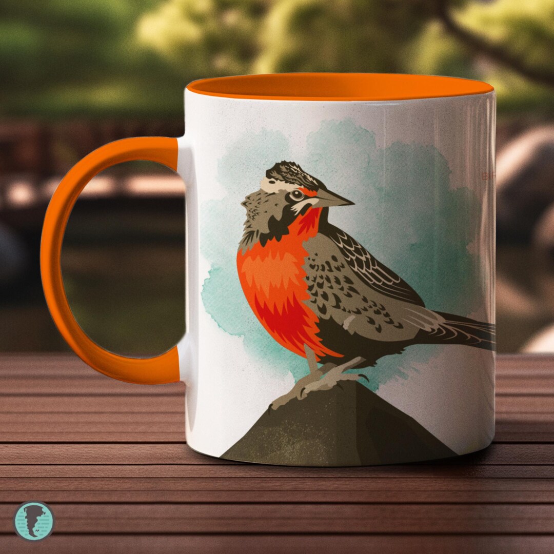 Loica Bird Mug: Patagonia Birdwatcher Gift - Etsy