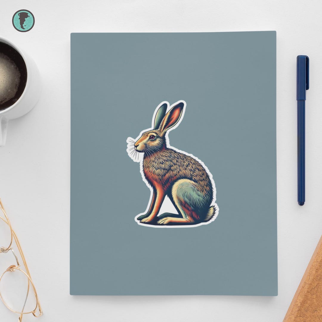 Vintage Hare Sticker | Wild Patagonia Vinyl Sticker - Etsy
