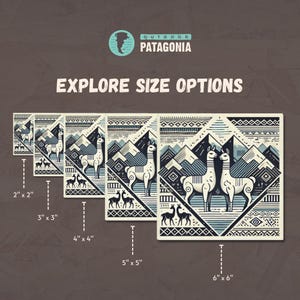 Mapuche Art Sticker | Patagonia Souvenir | Chile Art & Argentina Gifts ...