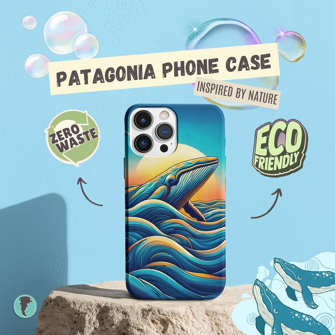 Biodegradable Whale Phone Case: Patagonia Art for iPhone 16 Pro/max - Etsy