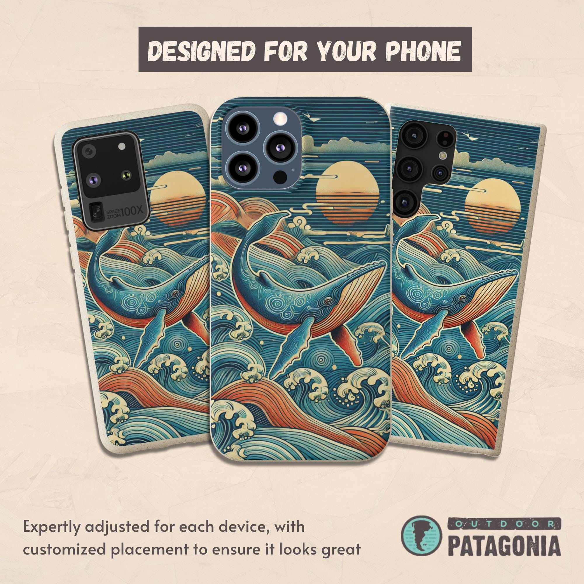 Experience Ocean Magic: Biodegradable Phone Case With Southern Whale ...