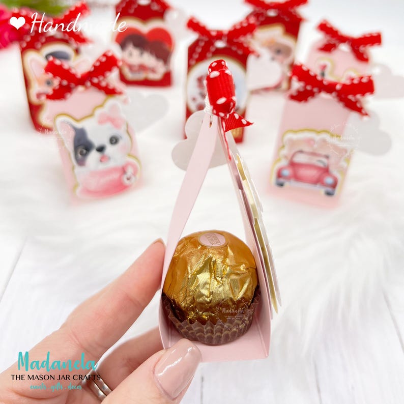 Valentine's Day Ferrero Chocolate Card SVG, PNG, PDF Files, Valentine's ...