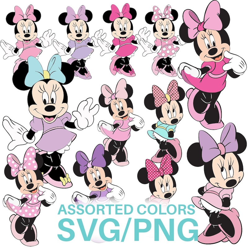 Minnie Mouse Svg - Etsy