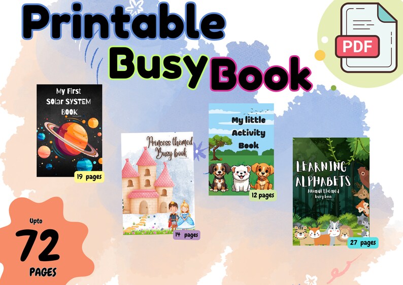 Busy Book, Themed Busy Book, Printable Busy Books, Toddler Busy Book ...