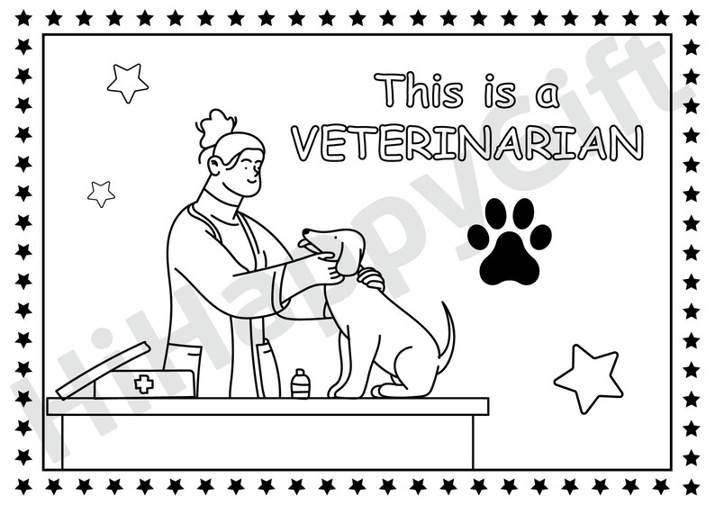 Community Helpers Coloring Pages: Printable PDF Worksheets for ...
