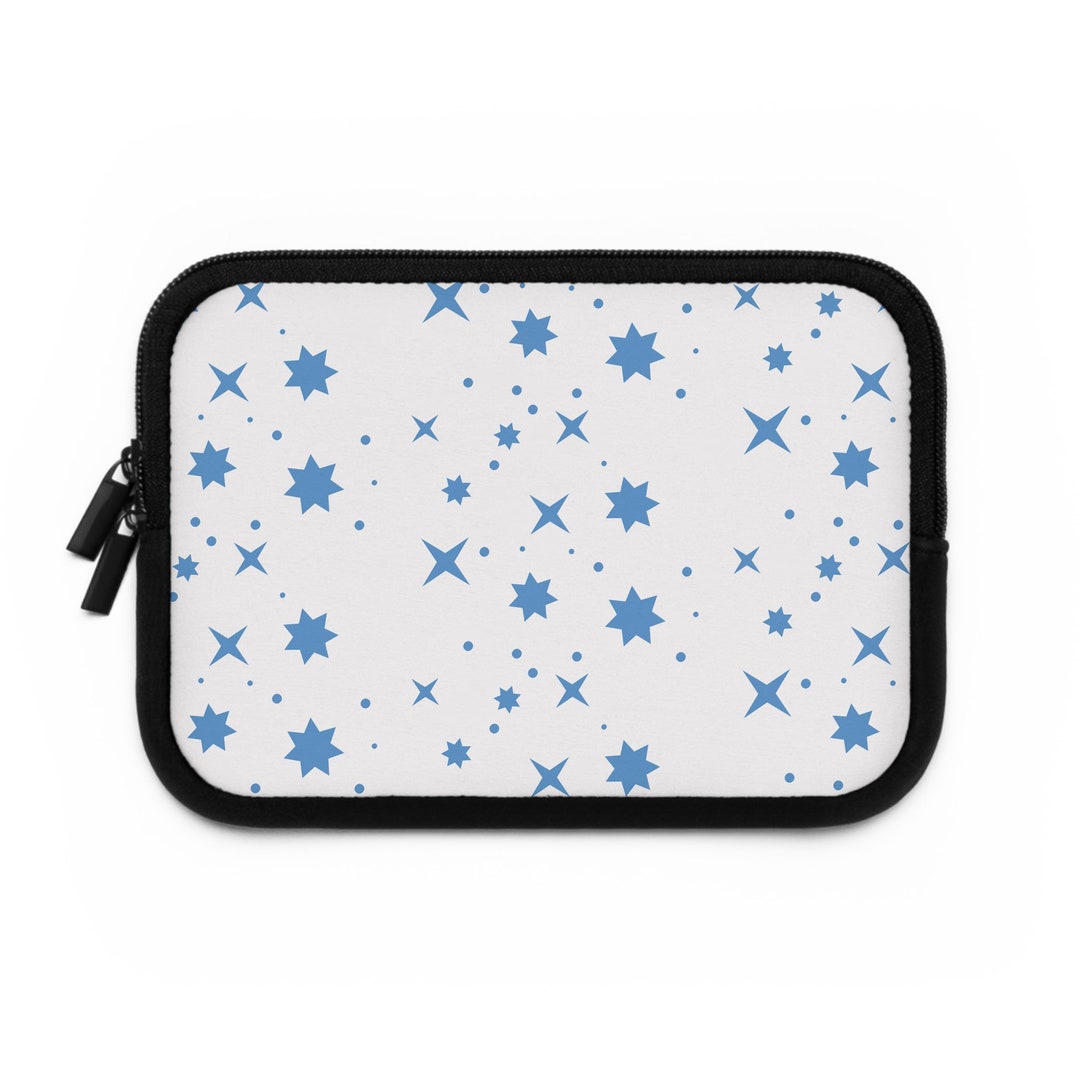 Galactic Voyage Laptop Sleeve With Blue Starfield Design - Etsy
