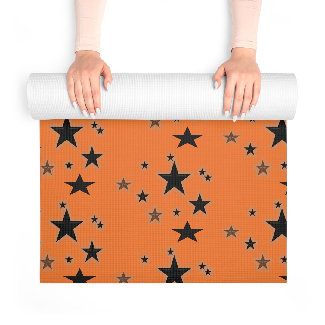 Orange Star Yoga Mat Non Slip Eco Friendly Exercise Mat for Home or ...