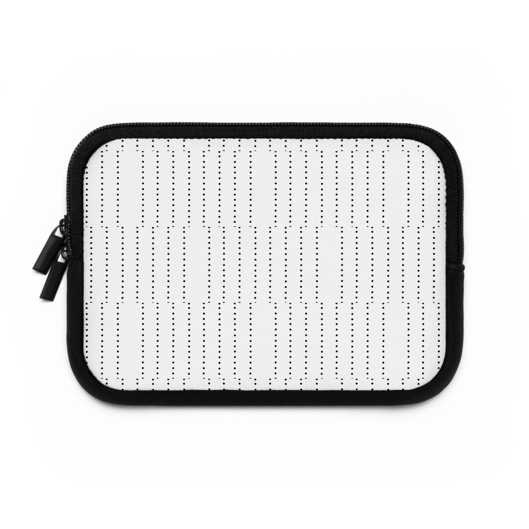 Minimalist Dot Matrix Laptop Sleeve Neoprene Waterproof Computer Bag ...