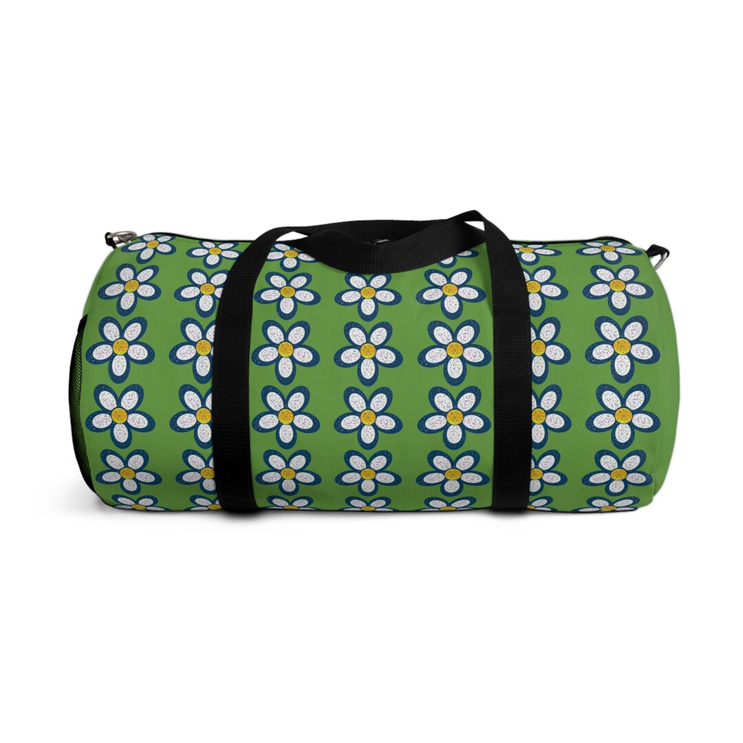 Floral Constellation Matrix Duffel Bag in Lush Green With Colorful ...
