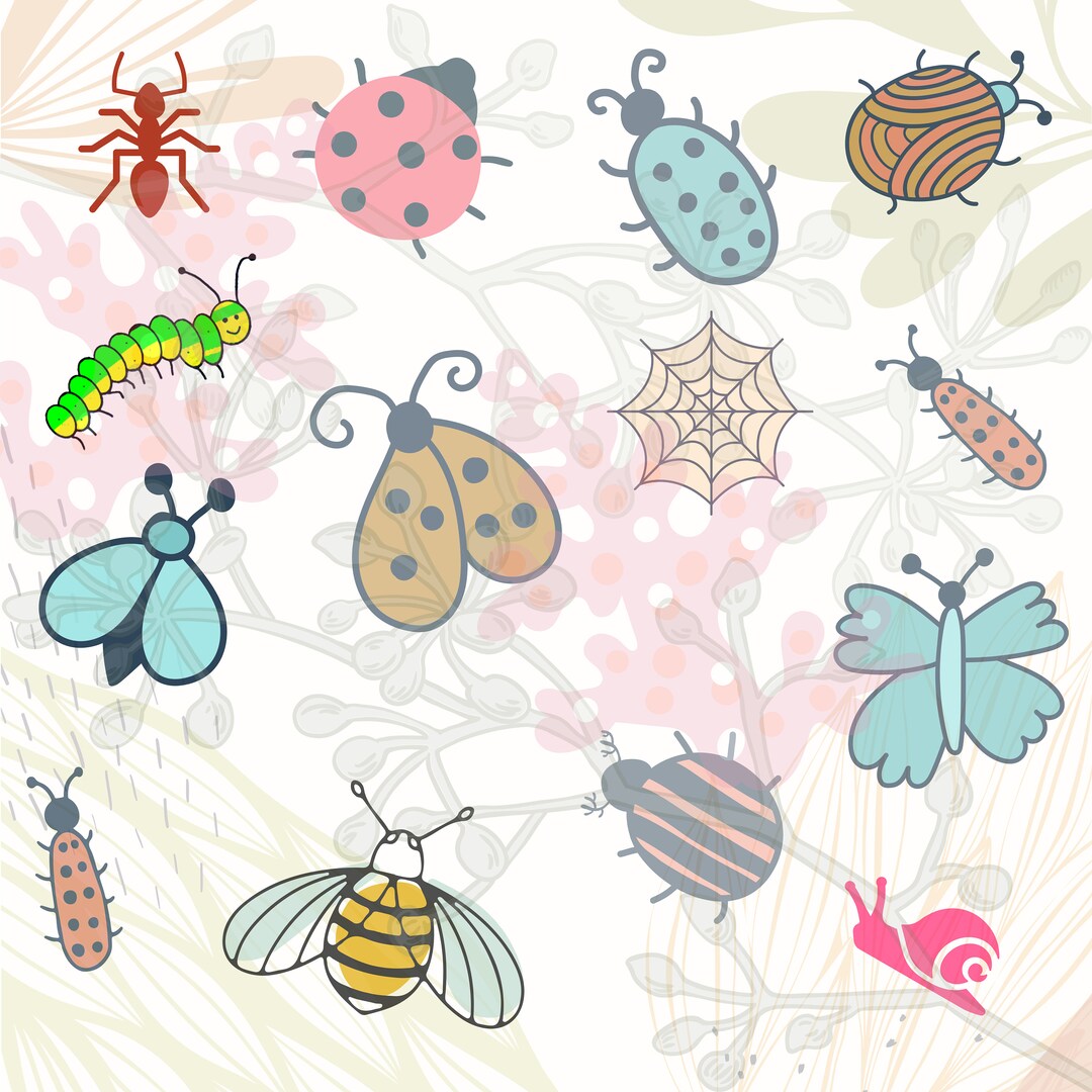 Whimsical Pastel Garden Insects - Custom-made Gift Wrap Collection - Etsy