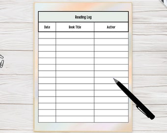 Book Log; Reading Log; Reading Tracker; Book Tracker; Homeschool ...