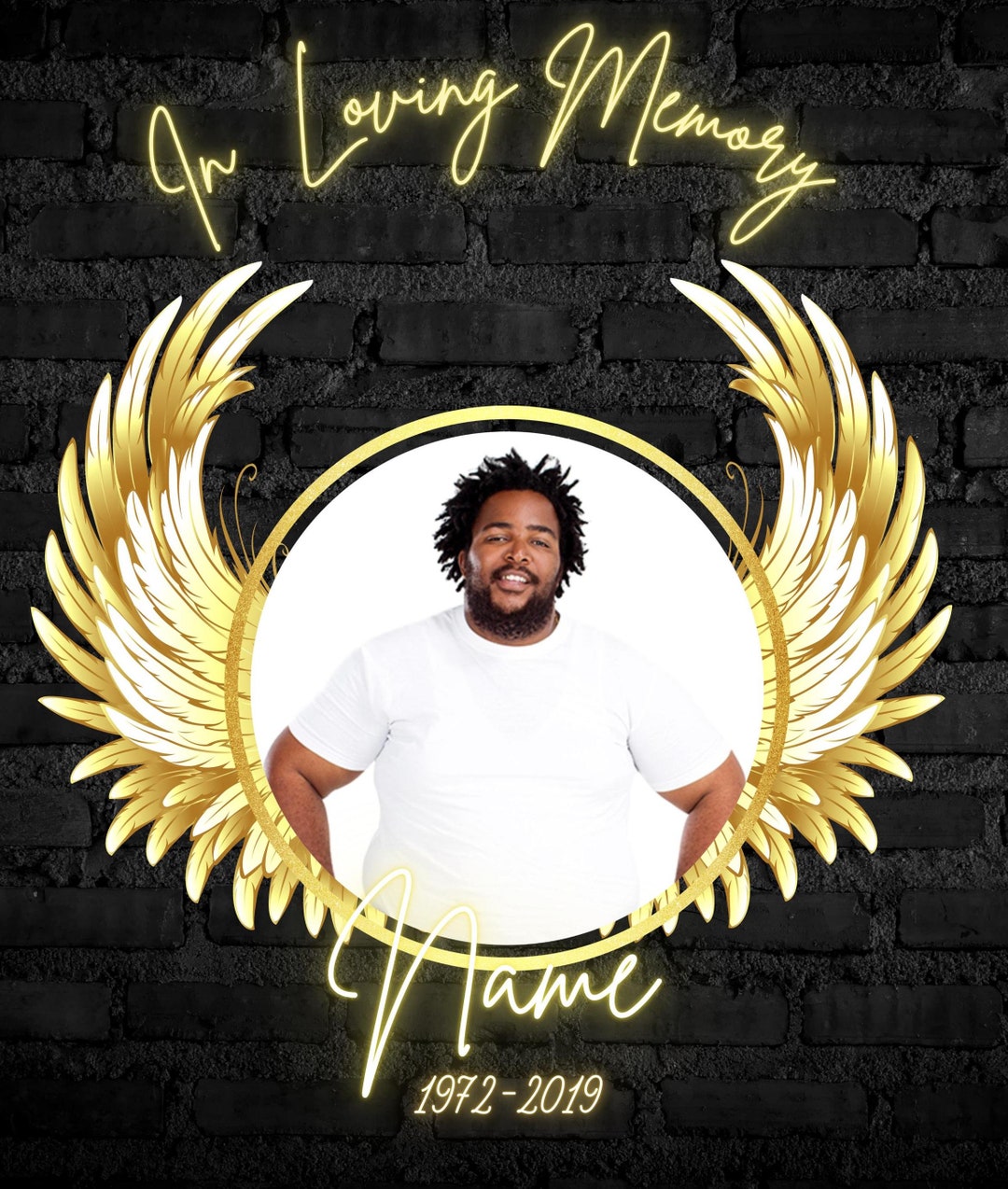 Memorial in Loving Memory T-shirt Design. Tribute Shirt, Rest in Peace ...