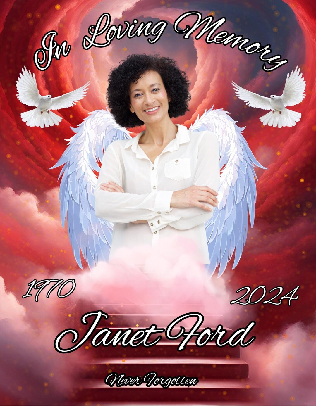 In Loving Memory, Memorial T-shirt Design. Funeral, Rest in Peace, Edit ...