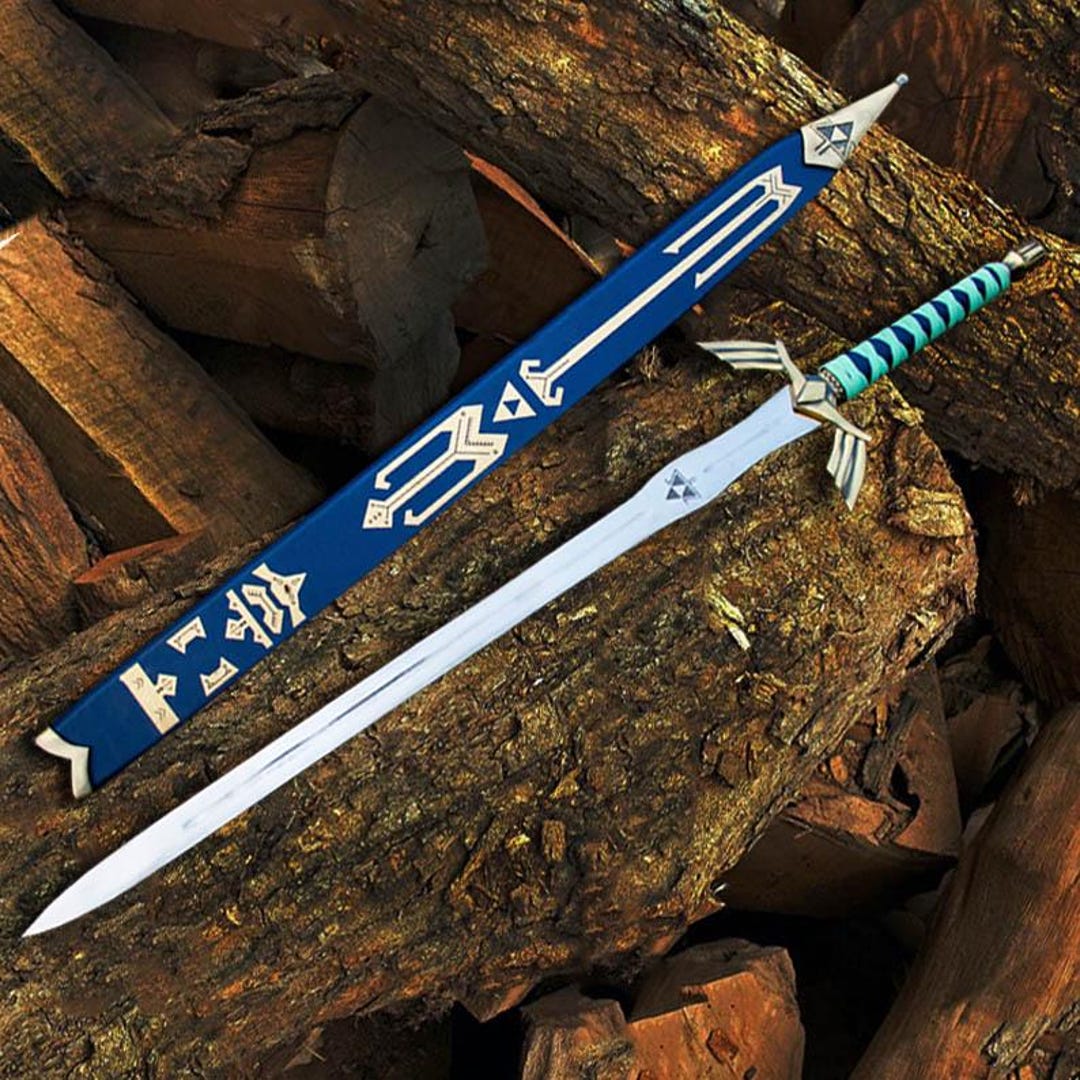 Hand-forged Full Tang Master Sword With Scabbard Skyward Sword Replica ...