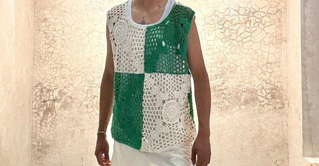Bode Inspired Crochet Vest - Etsy