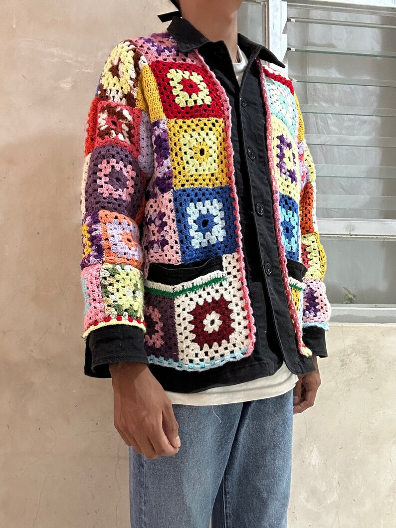 Bode Inspired Crochet Jacket - Etsy