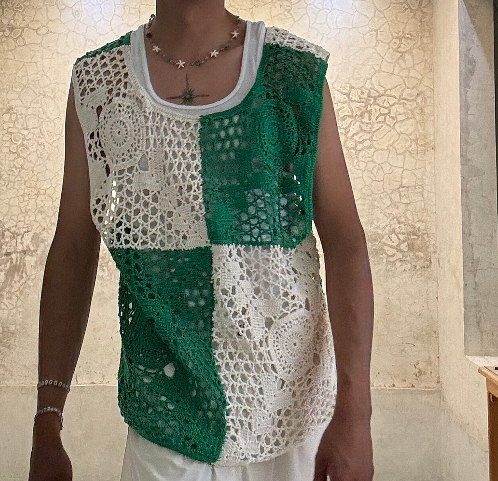 Bode Inspired Crochet Vest - Etsy
