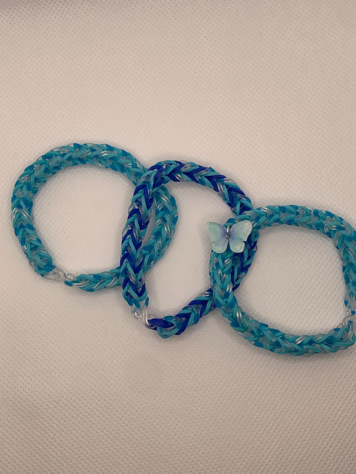 Rainbow Loom Bracelet Three Pack. - Etsy
