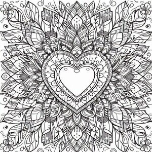Love is in the Air (and in These Mandalas) Digital Download, Valentine ...