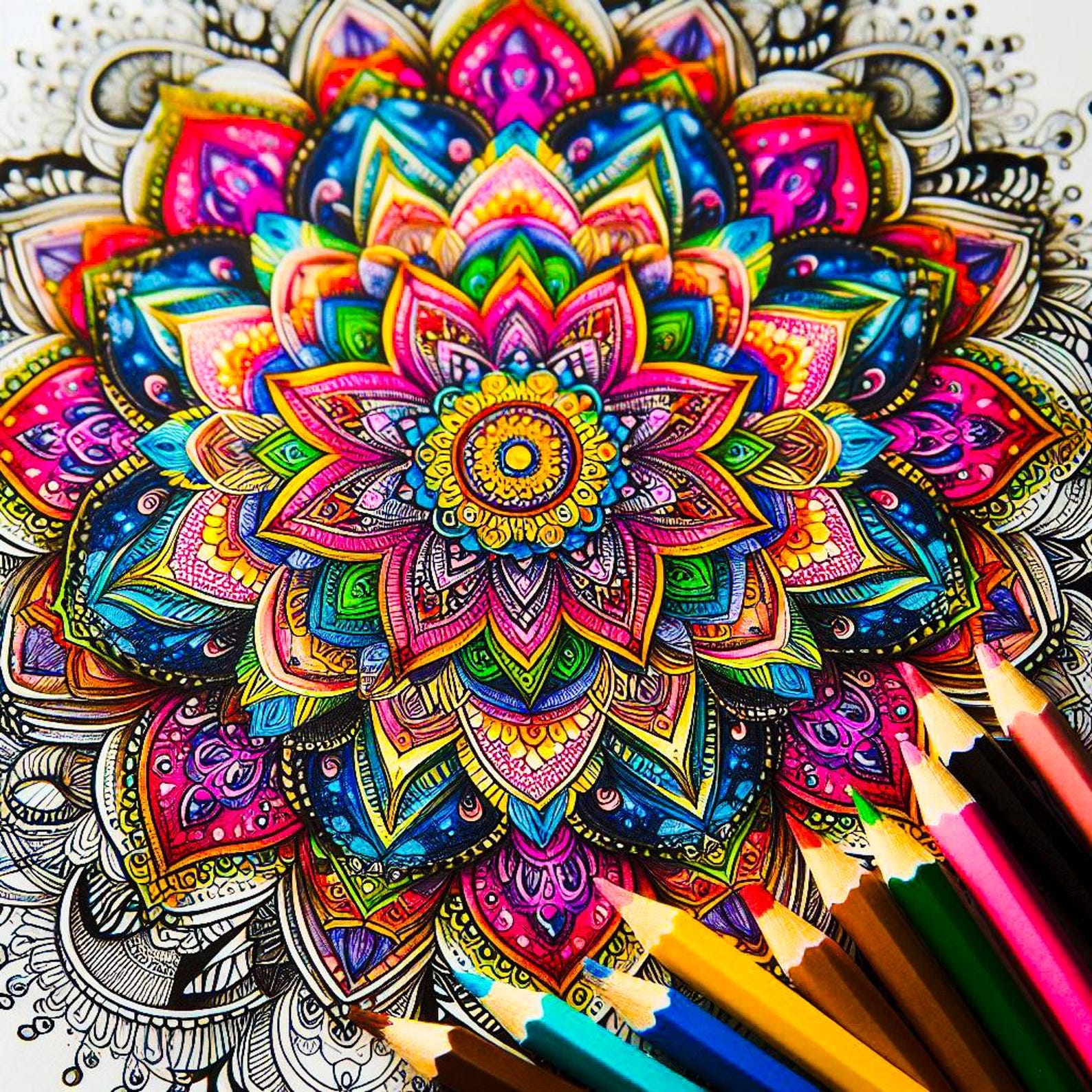Peaceful Patterns: Mandalas to Color and Relax, Adult Coloring Book ...