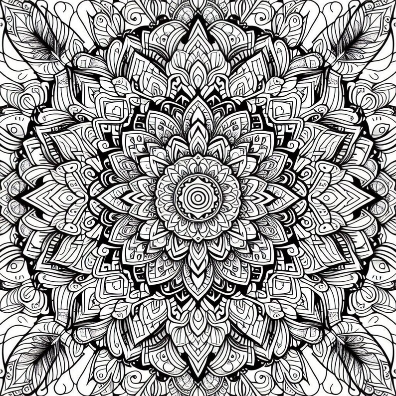 Peaceful Patterns: Mandalas to Color and Relax, Adult Coloring Book ...