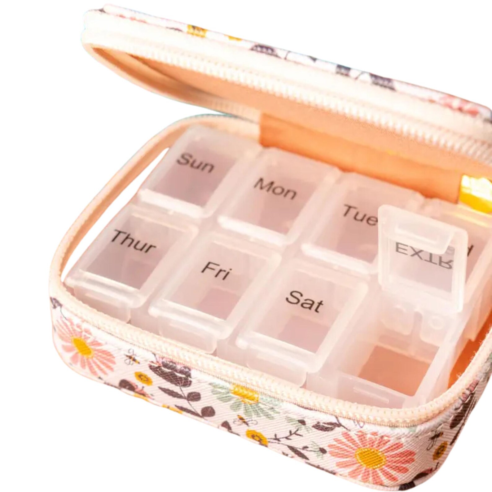 Cute Pill Box, Mushroom Design, Small Pill Box With Travel Case ...