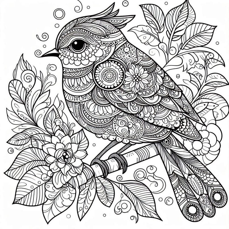 Nature Inspired Mandala Coloring Book,digital Download,printable ...