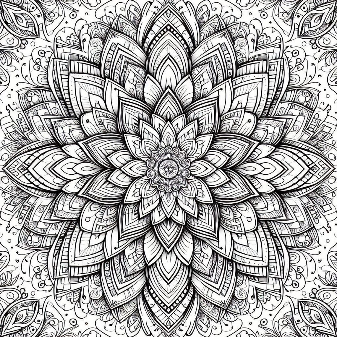 Peaceful Patterns: Mandalas to Color and Relax, Adult Coloring Book ...