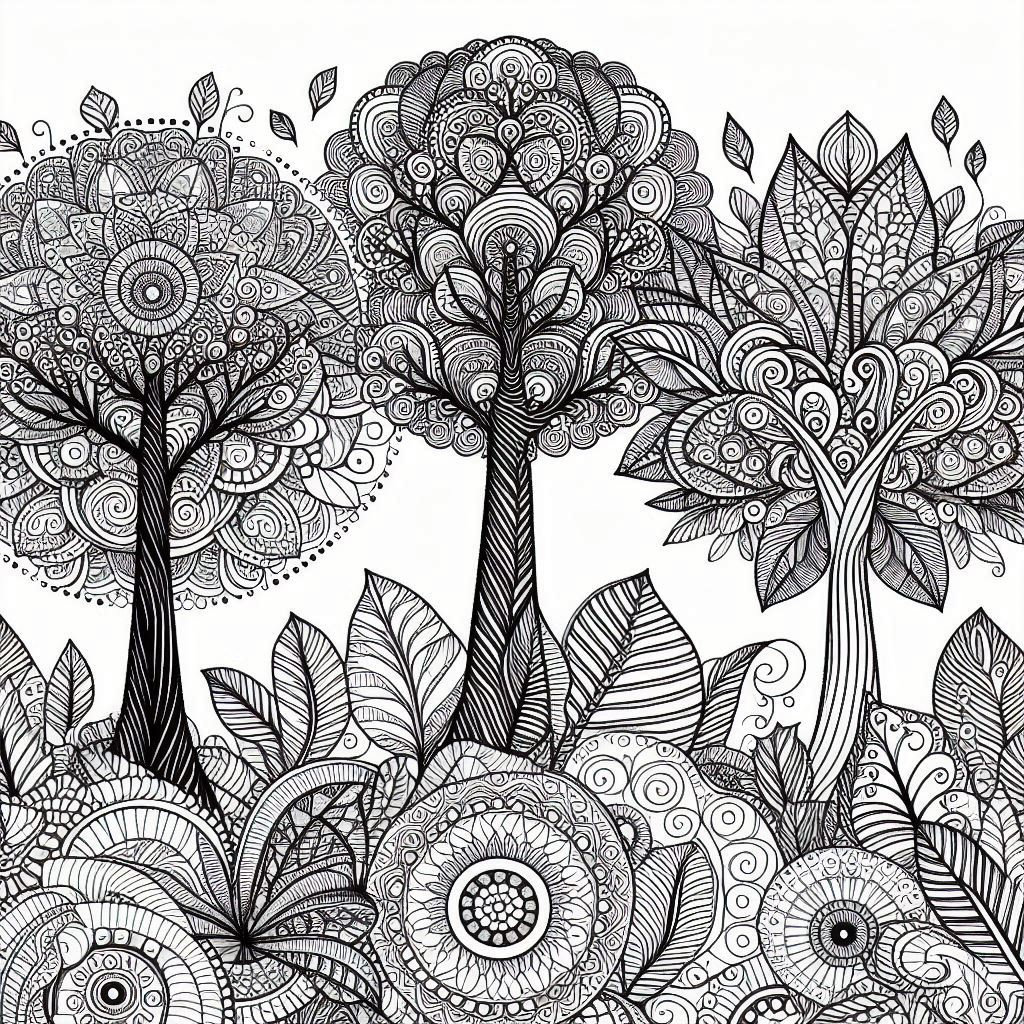 Nature Inspired Mandala Coloring Book,digital Download,printable ...