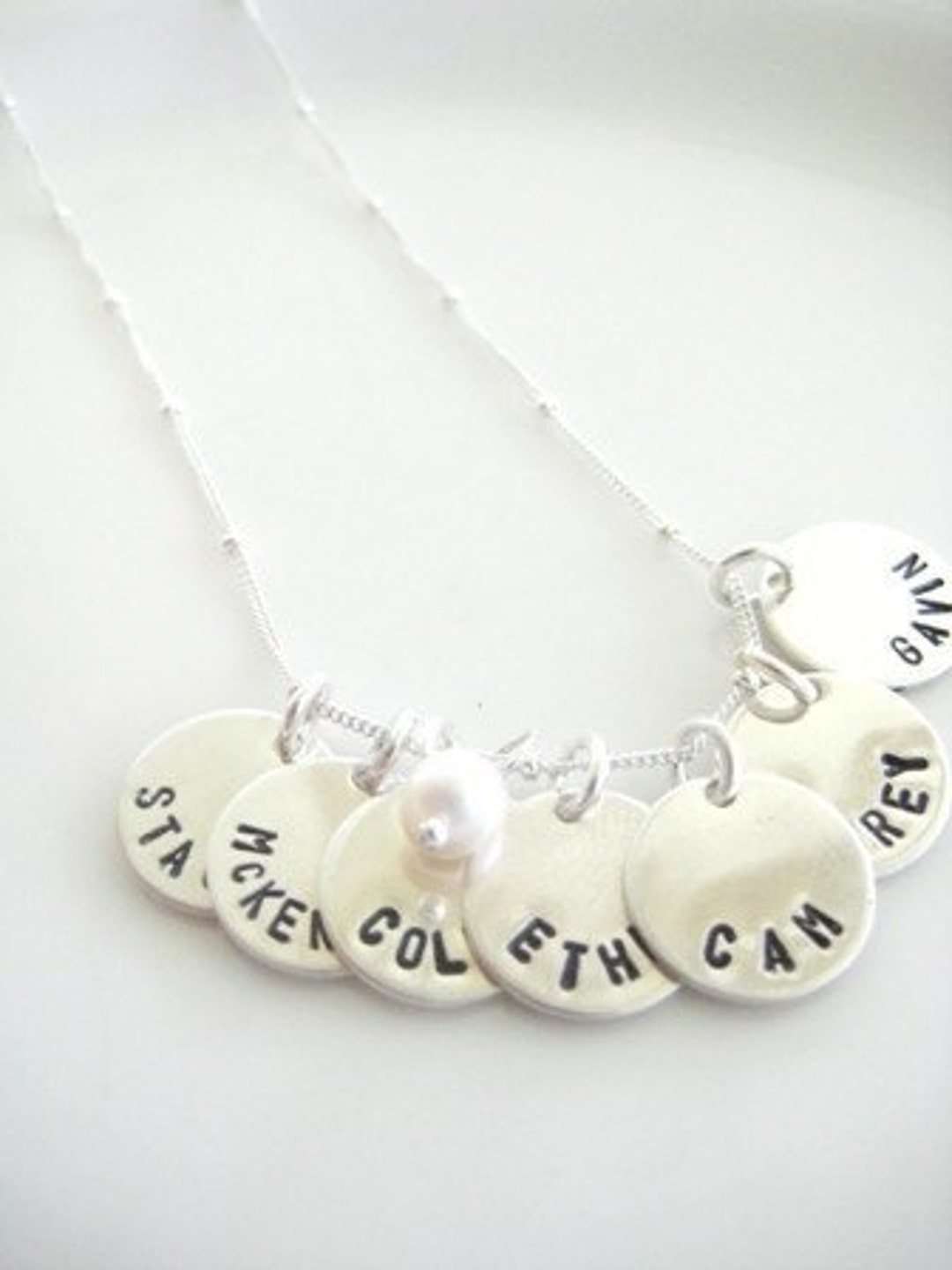 Pretty Little Names in Sterling Silver - PARTY OF SEVEN - Etsy