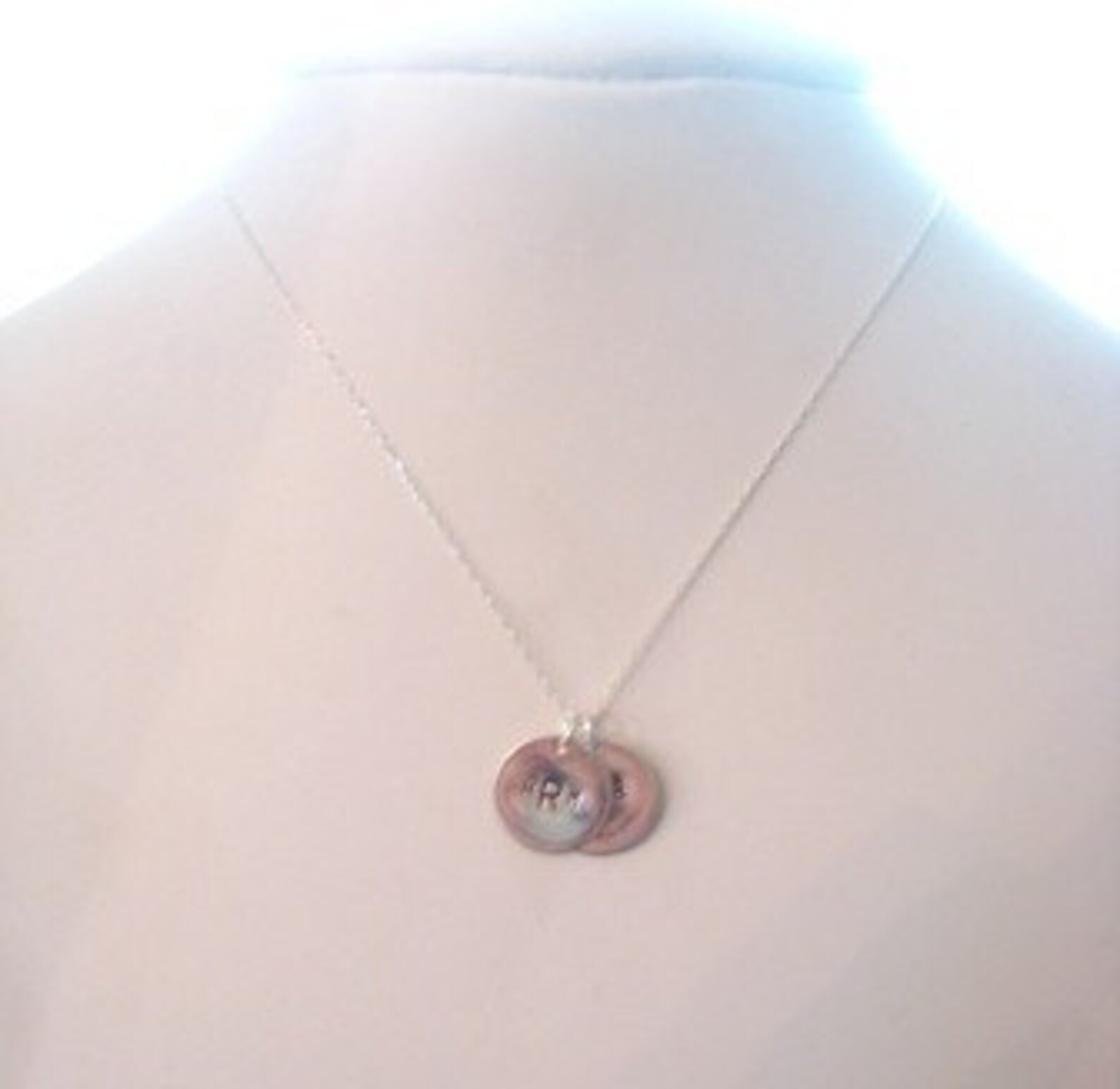 Personalized Monogram Charms Necklace Monogrammed | Etsy