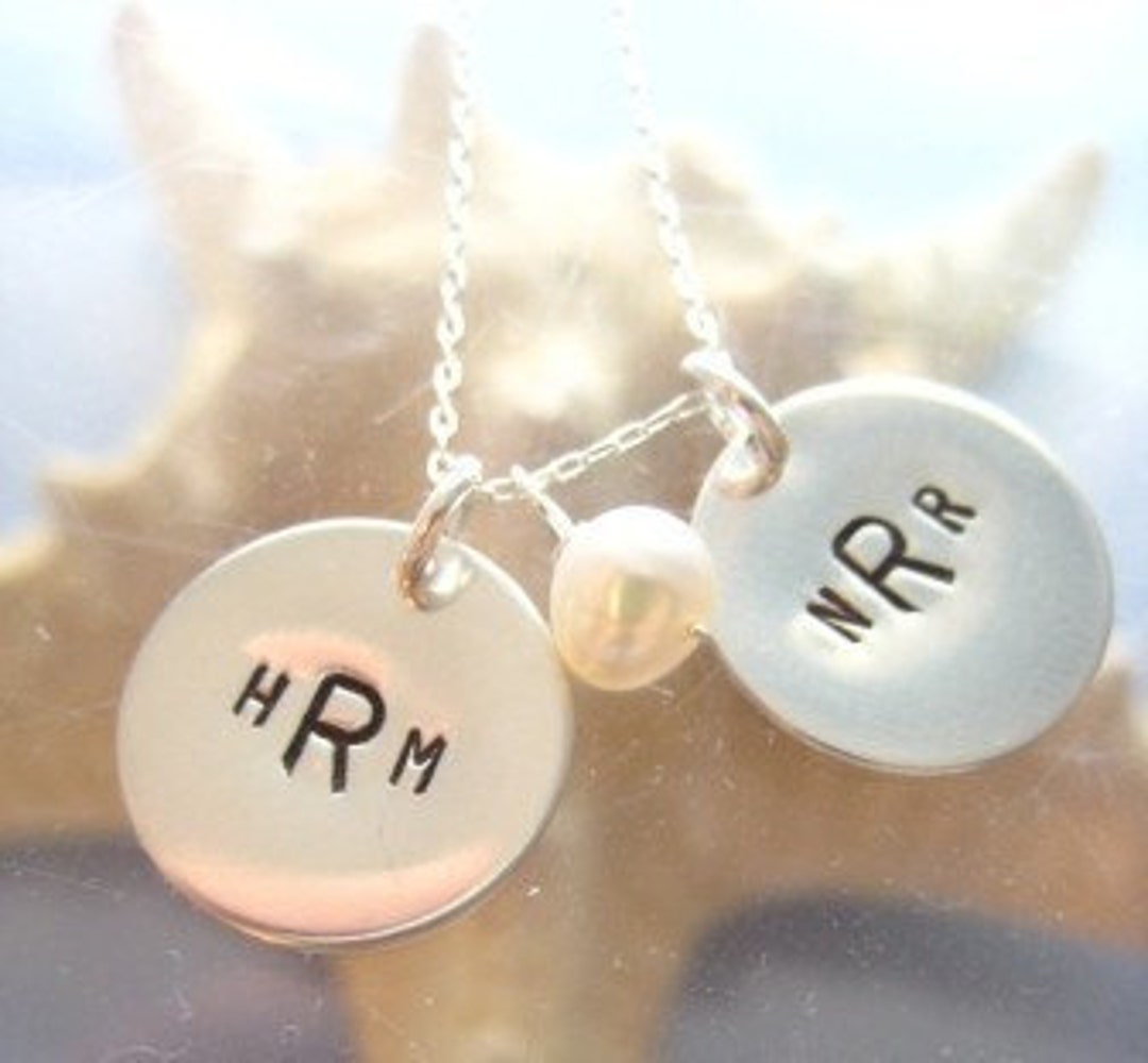 Personalized Monogram Charms Necklace monogrammed - Etsy