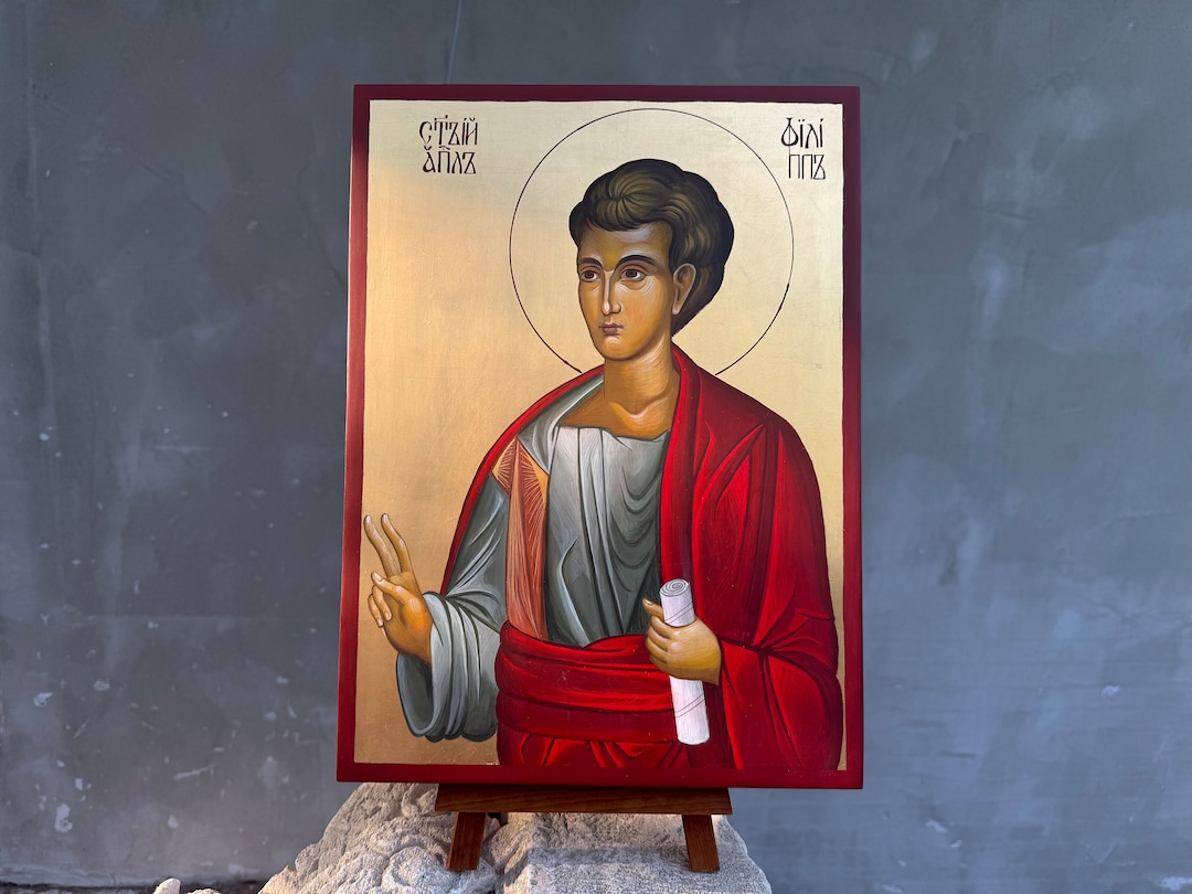 Orthodox Icon, Saint Apostle Philip, Handmade Icon, Wooden Icon ...