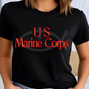 US Marine Corps PNG Image Sublimation Graphic Shirt Design Military ...