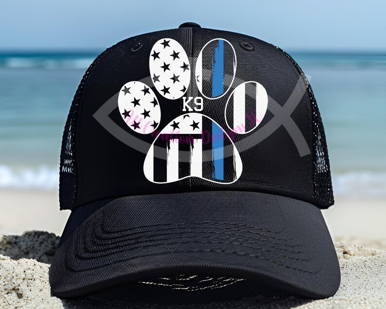 Police K9 Unit Paw Print PNG Image Sublimation Graphic Shirt Design Law ...