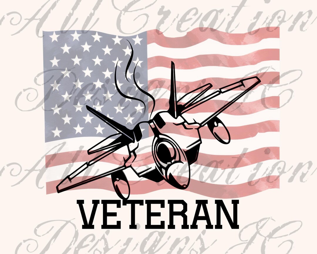 Air Force Veteran PNG Image Sublimation Graphic Veterans Day Design ...