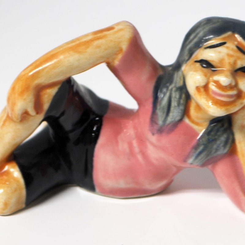 Ceramic Girl Figurine Japan - Etsy