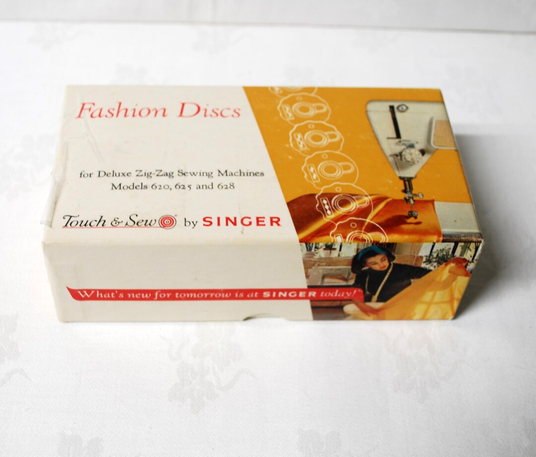 Singer Deluxe Zig Zag Sewing Machine Black Top Hat Fashion Discs Cams ...
