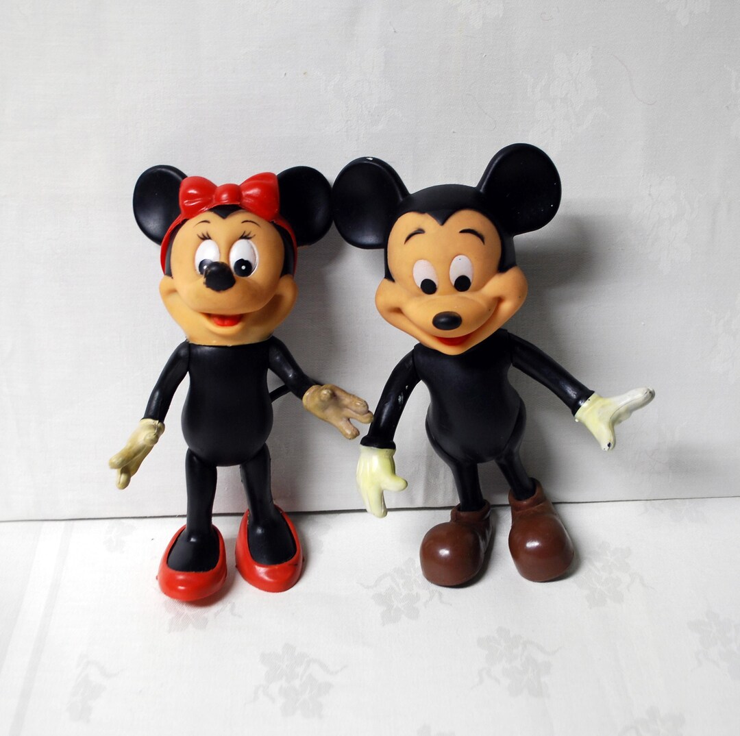 Walt Disney's Minnie Mouse and Mickey Mouse Poseable Action Figure Doll ...