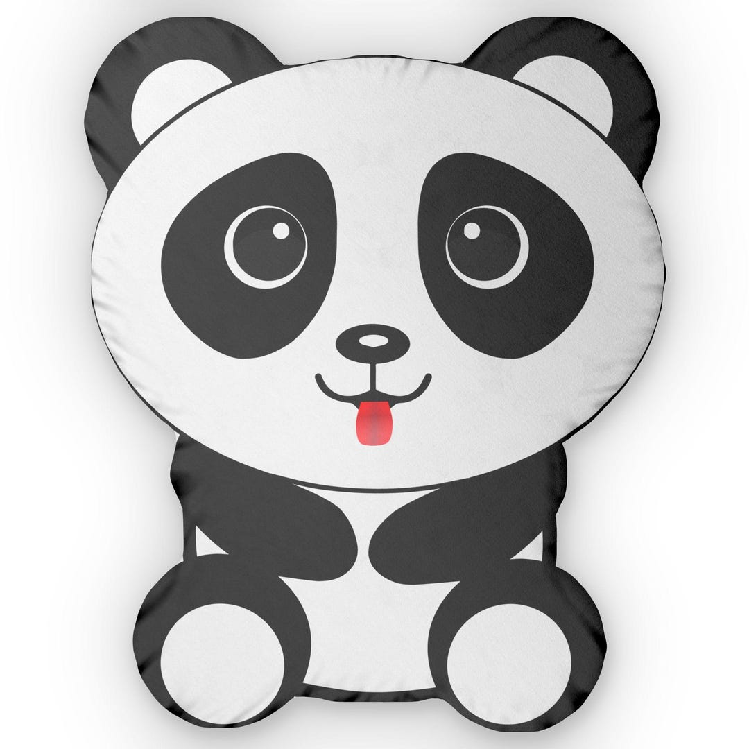 Kawaii Panda Pillow, Plush Cushion, Kids Room Decor - Etsy