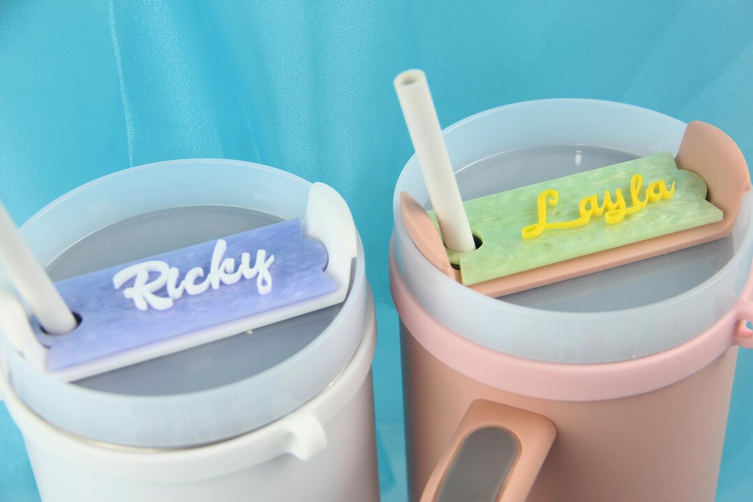 Personalized Shiny Stanley Name Plate for H2.0 30oz&40oz Personalized ...