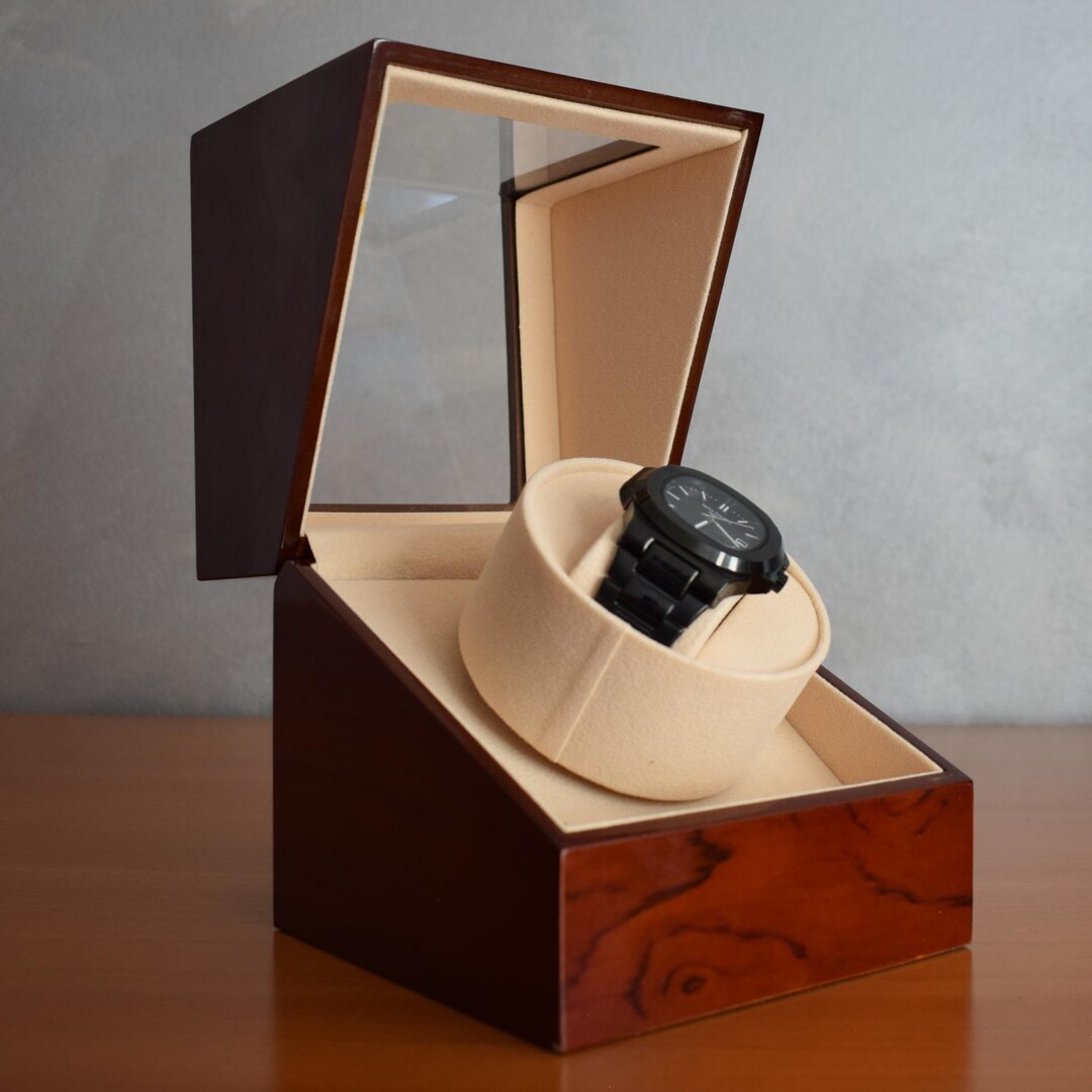Wooden Watch Winder, Handmade Watch Winder Box , Automatic Watch Winder ...