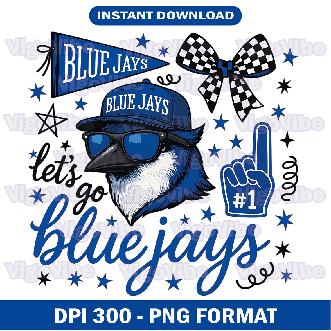 Blue Jays PNG / Game Day Blue Jays Lovers | Instant Download - Etsy
