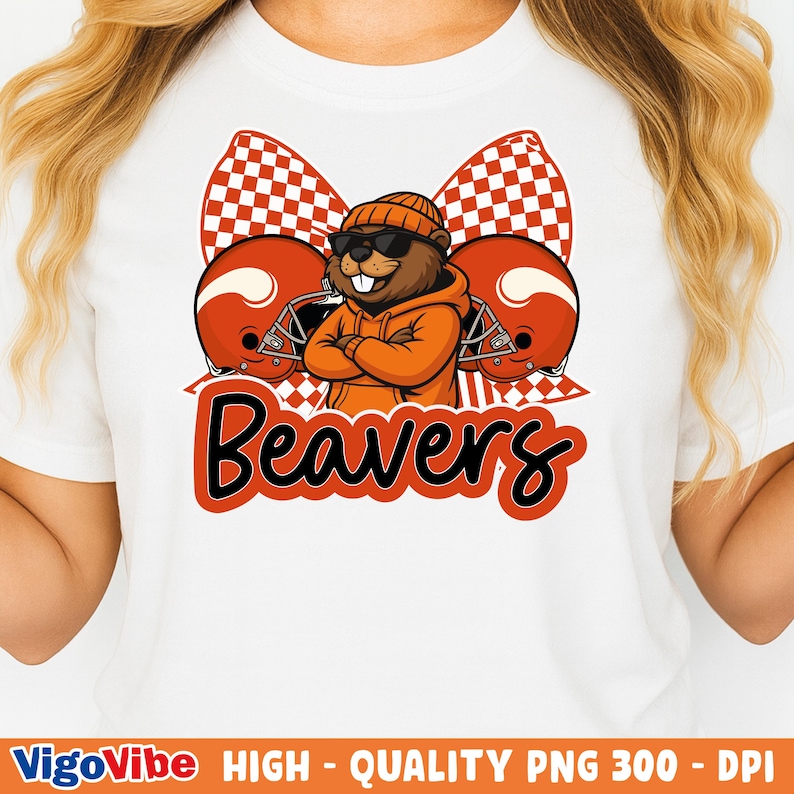 Beavers Cheer PNG Coquette Bow PNG | Digital Download for Game Day - Etsy