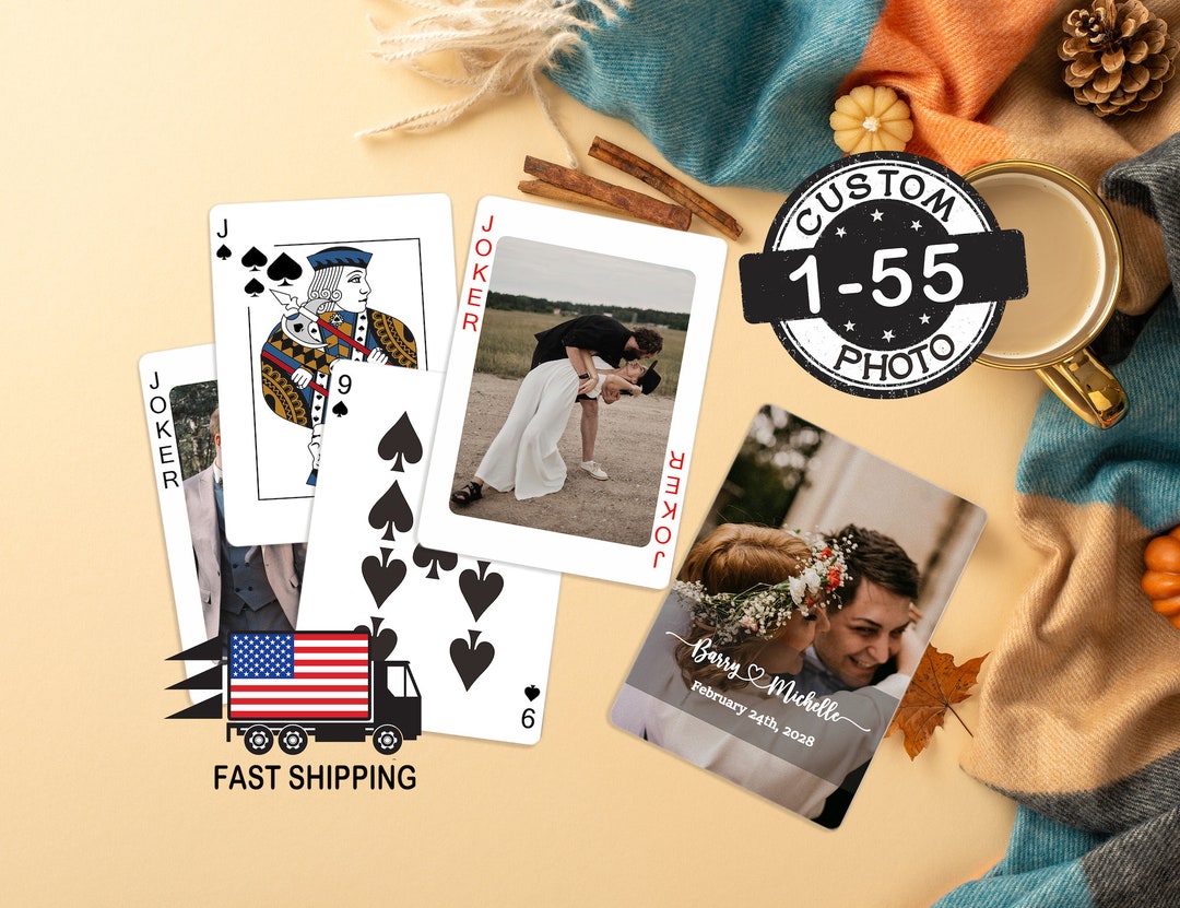 Wedding Playing Cards, Wedding Guest Book Alternative, Deck of Cards ...