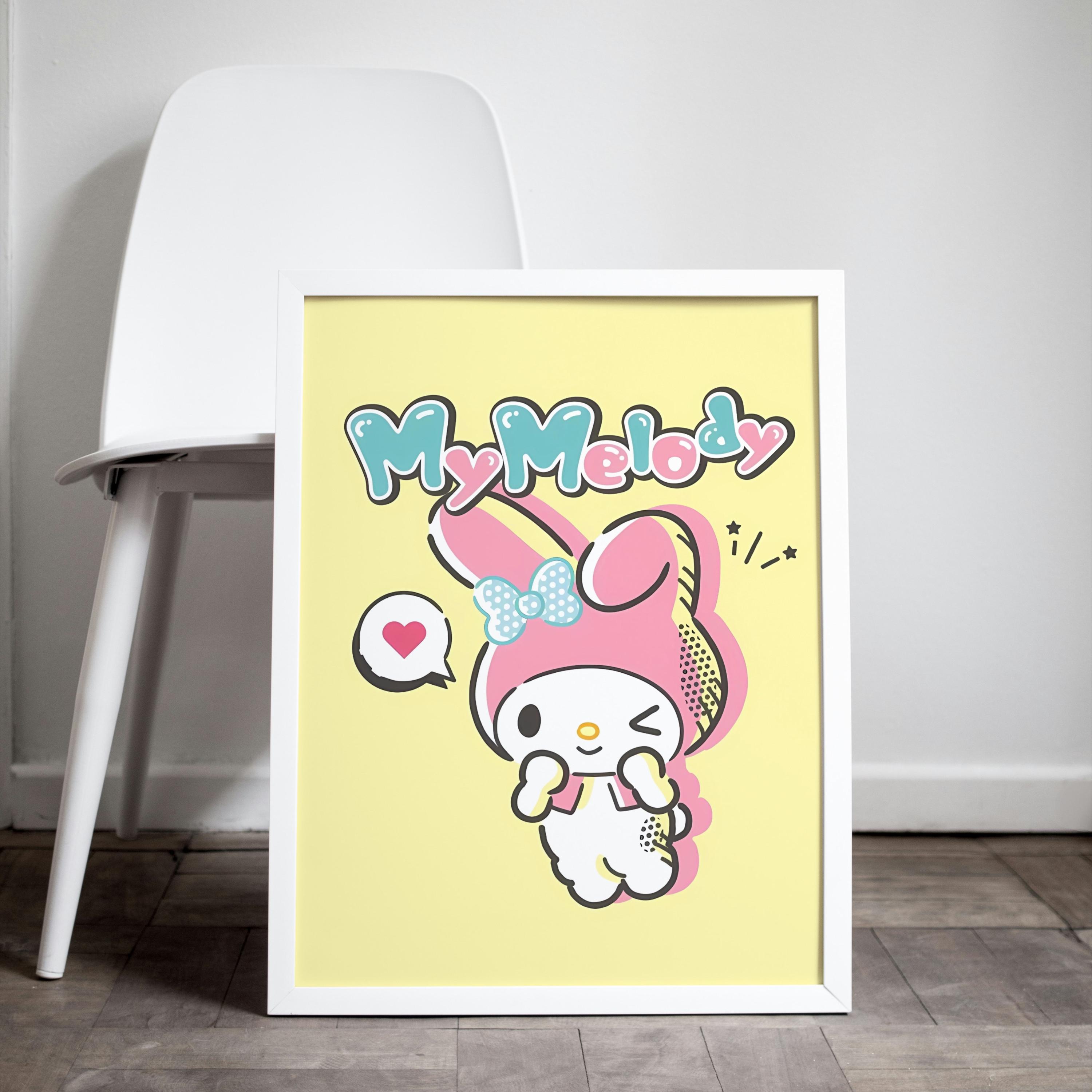 Kawaii Kitty Posters Hello for Girls Bedroom Wall Decor Set of 11 Pinky ...
