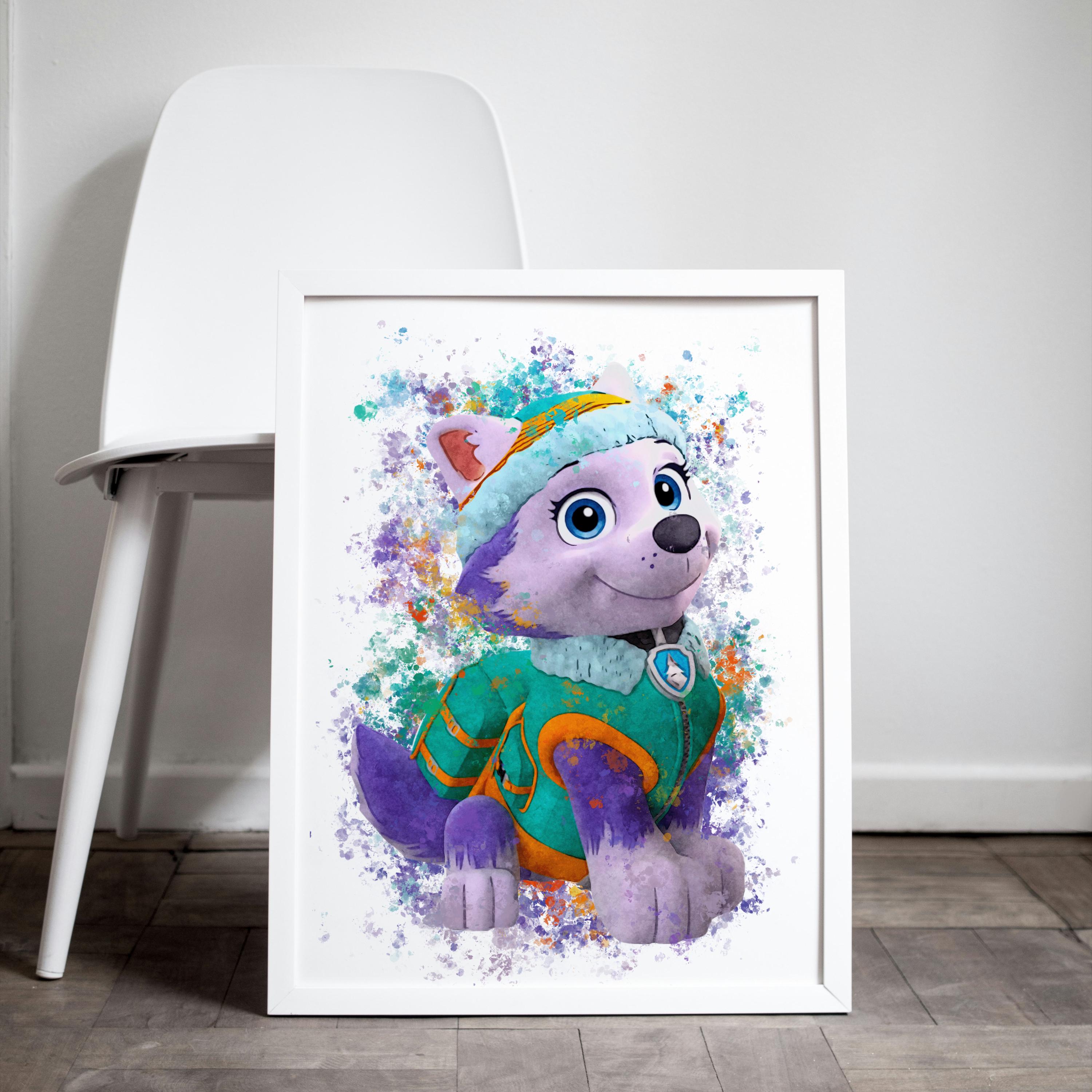 Paw Patrol Posters for Boys Room and Girls Bedroom Wall Art Decor Set ...