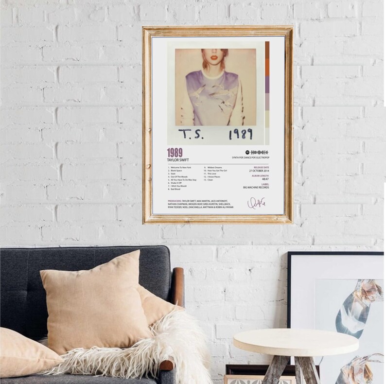 Taylor Swift Album Music Posters, 6 Prints Swiftie Cover Wall Art, Eras ...