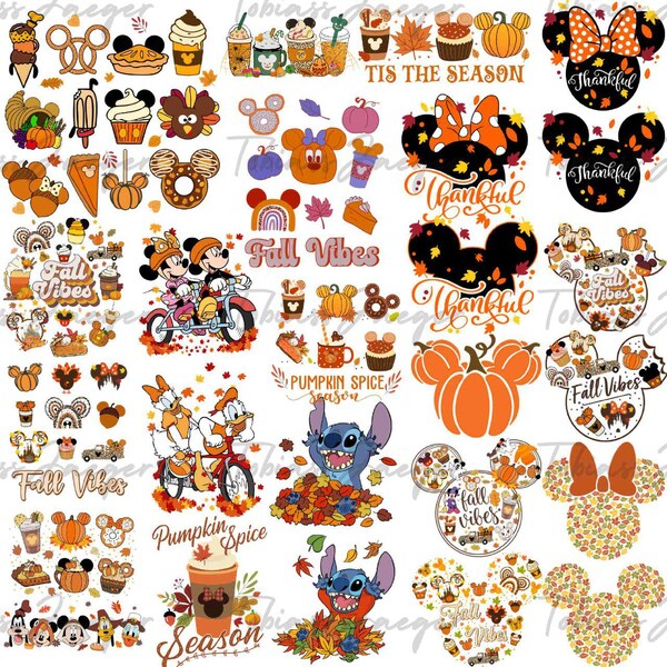 Mickey Mouse Fall Png - Etsy